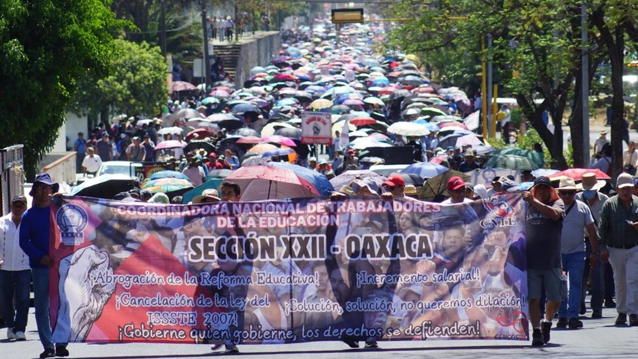 Anuncia Sección 22 nuevo paro de labores en Oaxaca